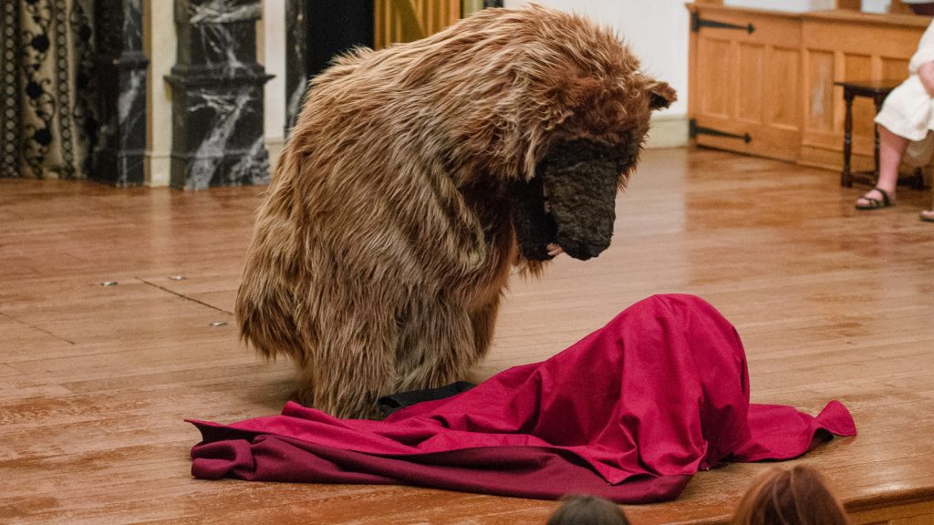 Staging an exit (pursued by a bear)