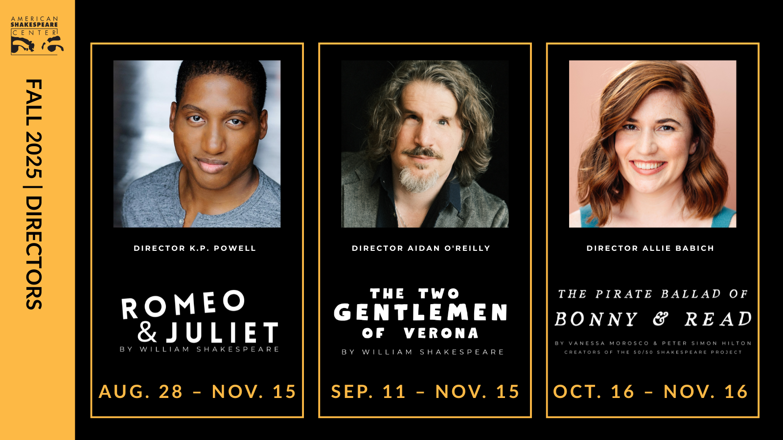 ASC Fall 2025 Directors & Cast Announcement